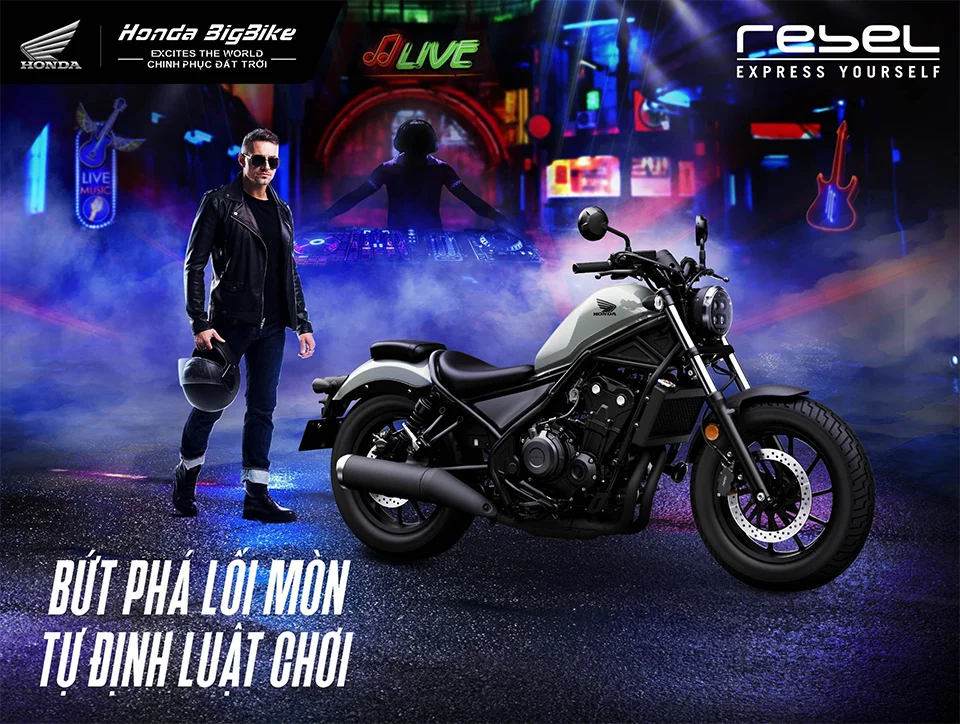 Rebel 500 2023 – Xe cruiser Honda cá tính, chuẩn phong trần